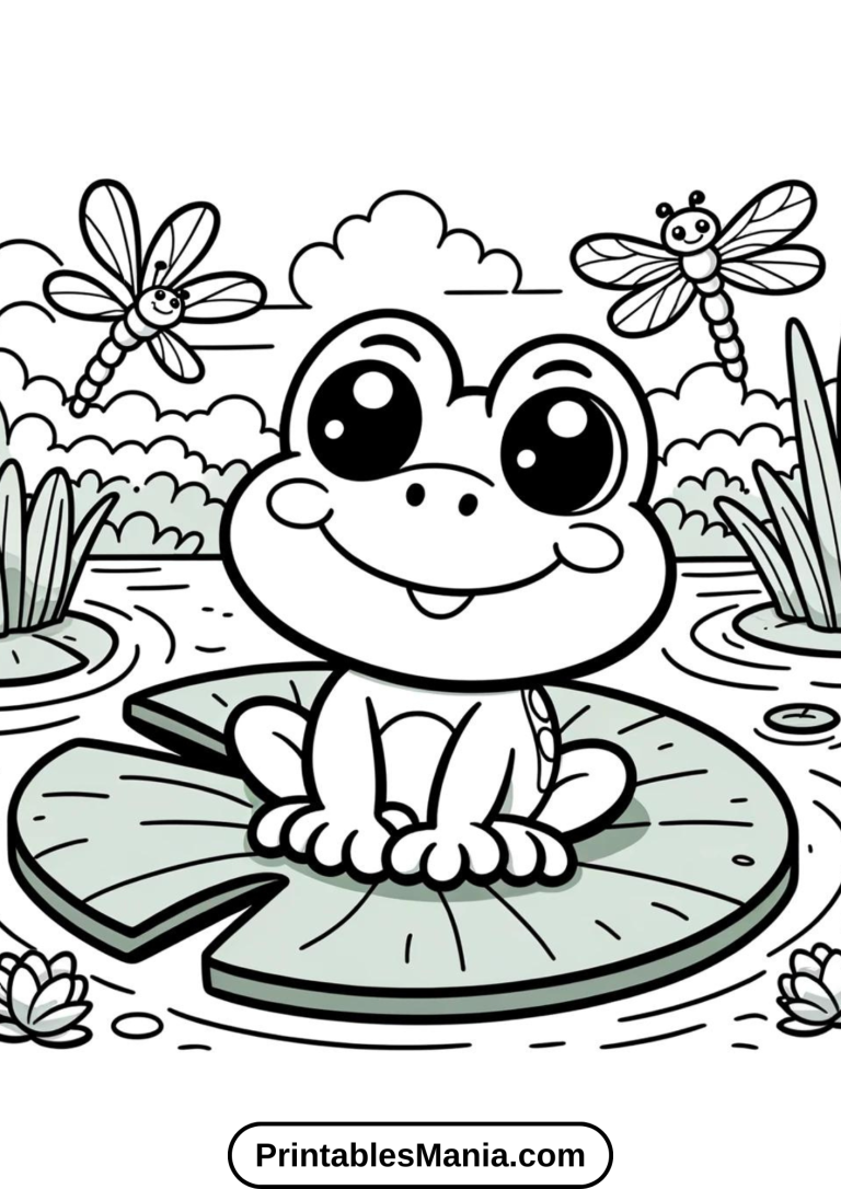 Cute Animal Coloring Pages PDF - Printables Mania