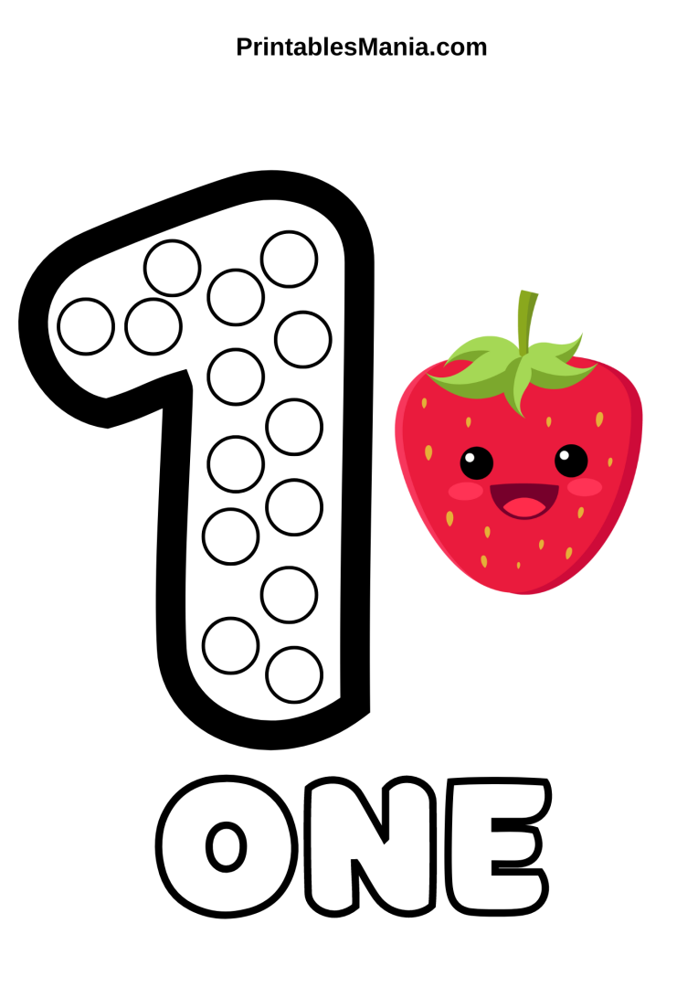 Do A Dot Number Printables - Printables Mania