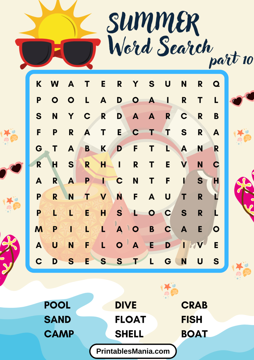 Summer Word Search Free Printable - Printables Mania