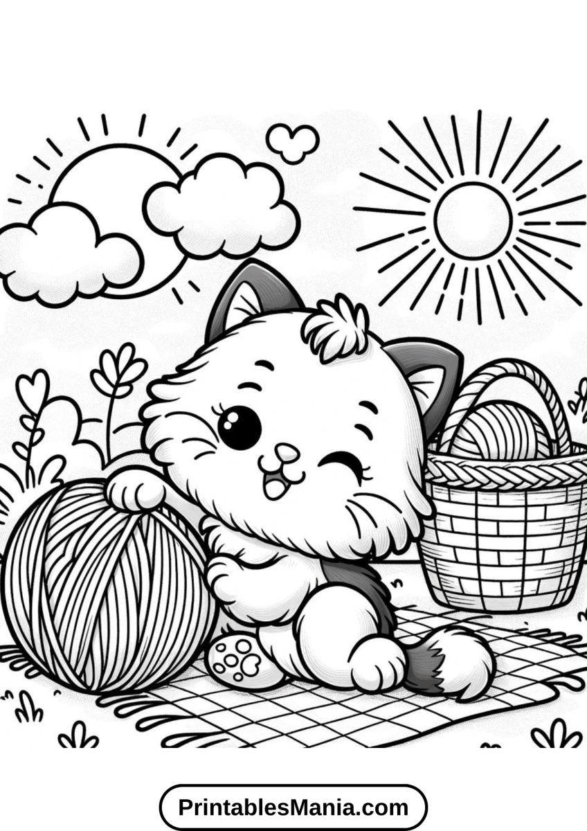 Cute Animal Coloring Pages PDF - Printables Mania