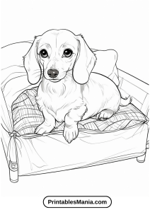 Puppy Coloring Pages Printable PDF - Printables Mania