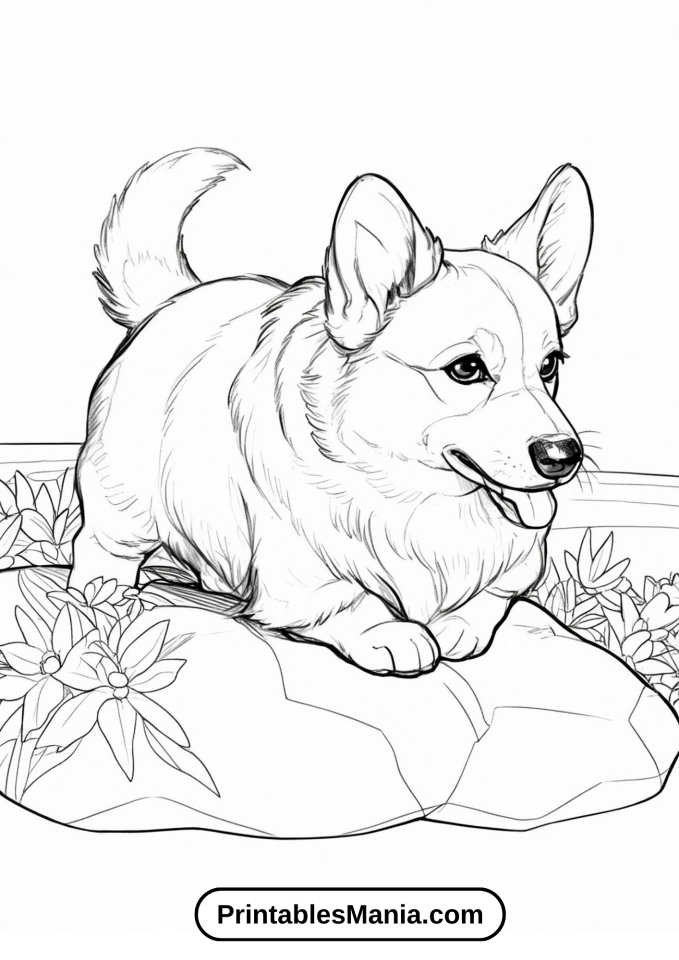 Puppy Coloring Pages Printable PDF - Printables Mania