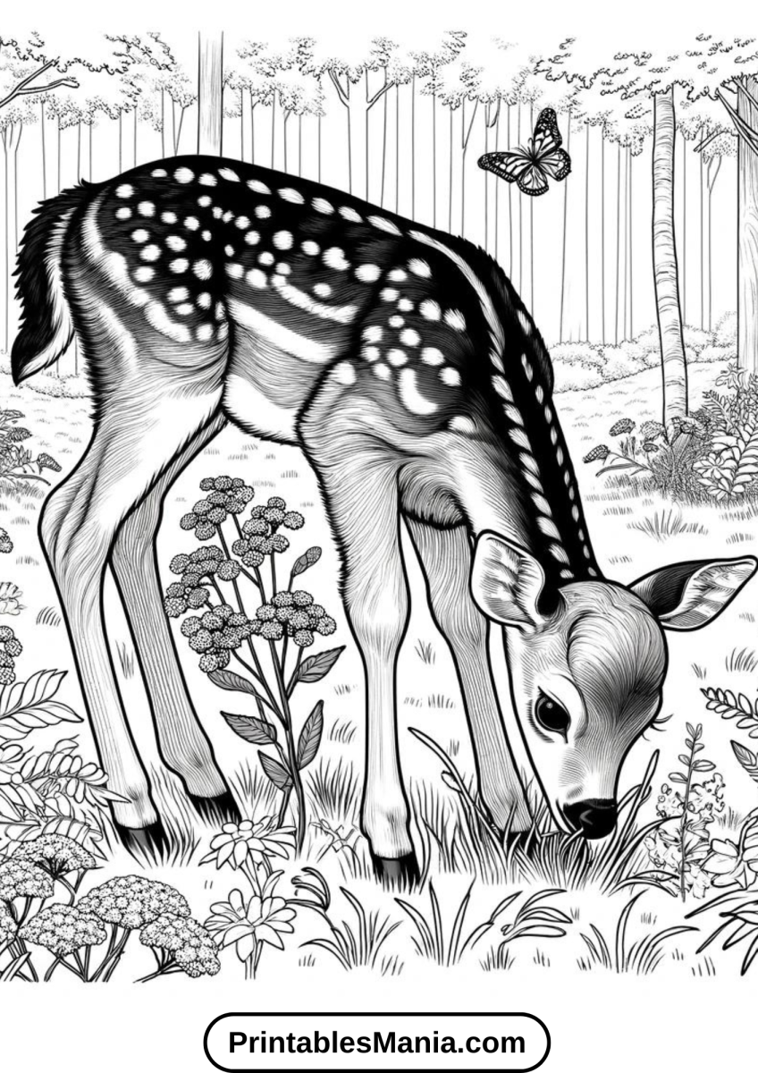 Cute Animal Coloring Pages PDF - Printables Mania