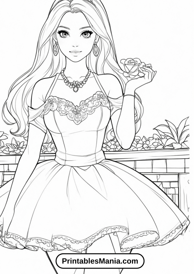 56 Barbie Coloring Pages for Endless Fun - Printables Mania