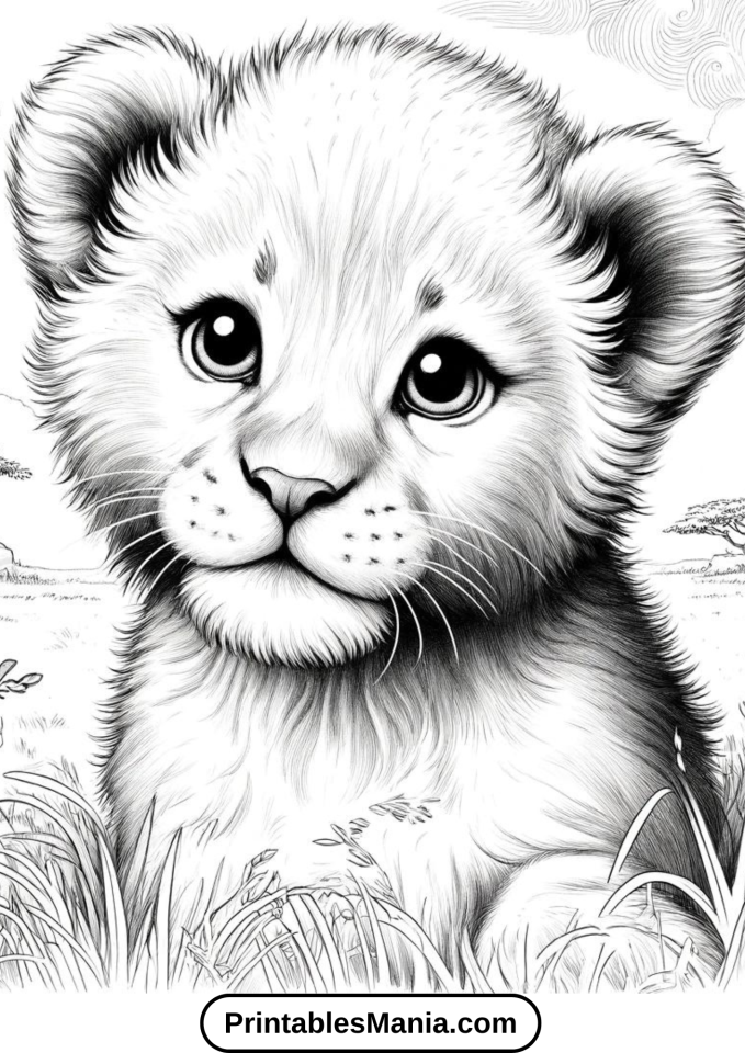 Cute Animal Coloring Pages PDF - Printables Mania