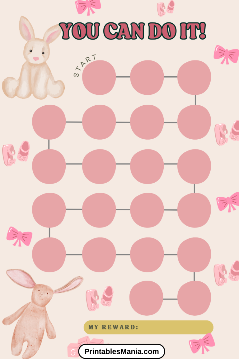 Reward Chart Printable PDF - Printables Mania