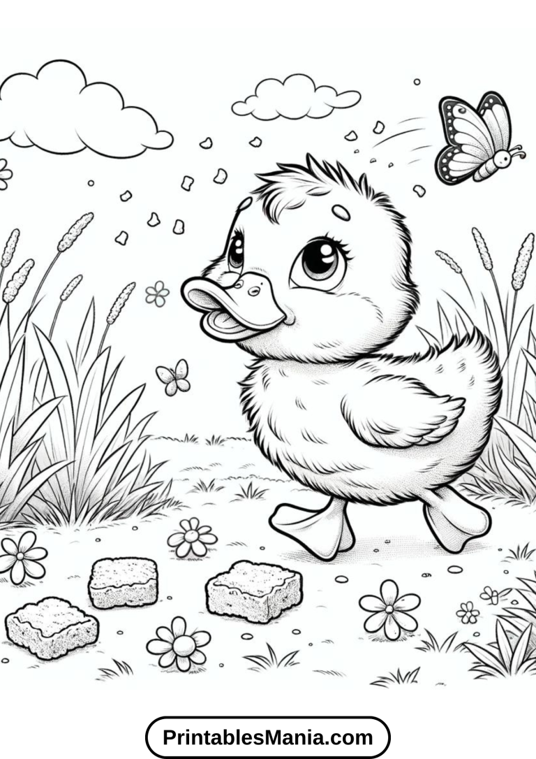 Cute Animal Coloring Pages PDF - Printables Mania