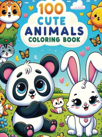 Cute Animal Coloring Pages PDF - Printables Mania