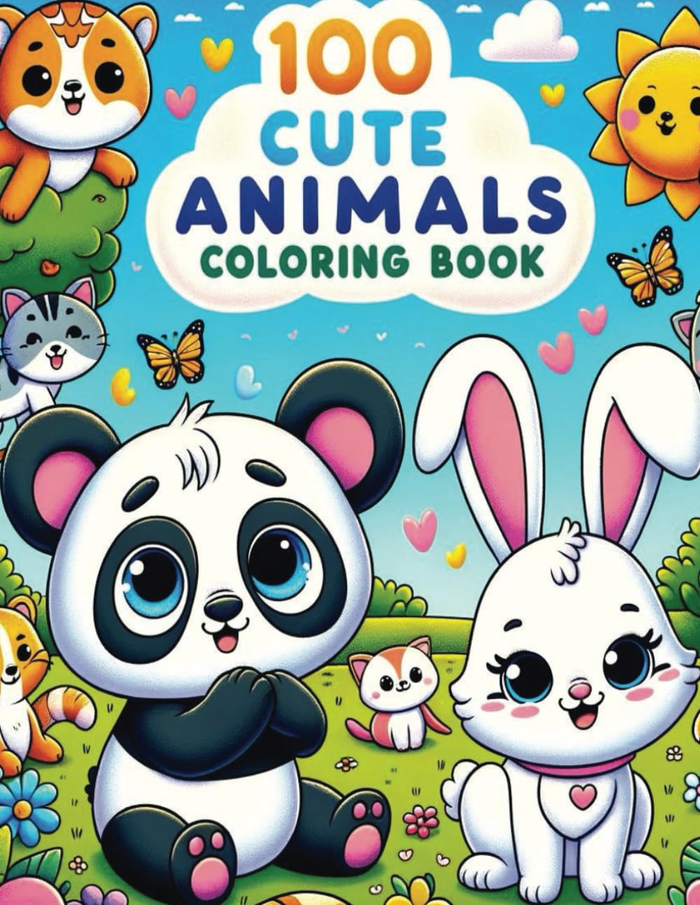Cute Animal Coloring Pages PDF - Printables Mania