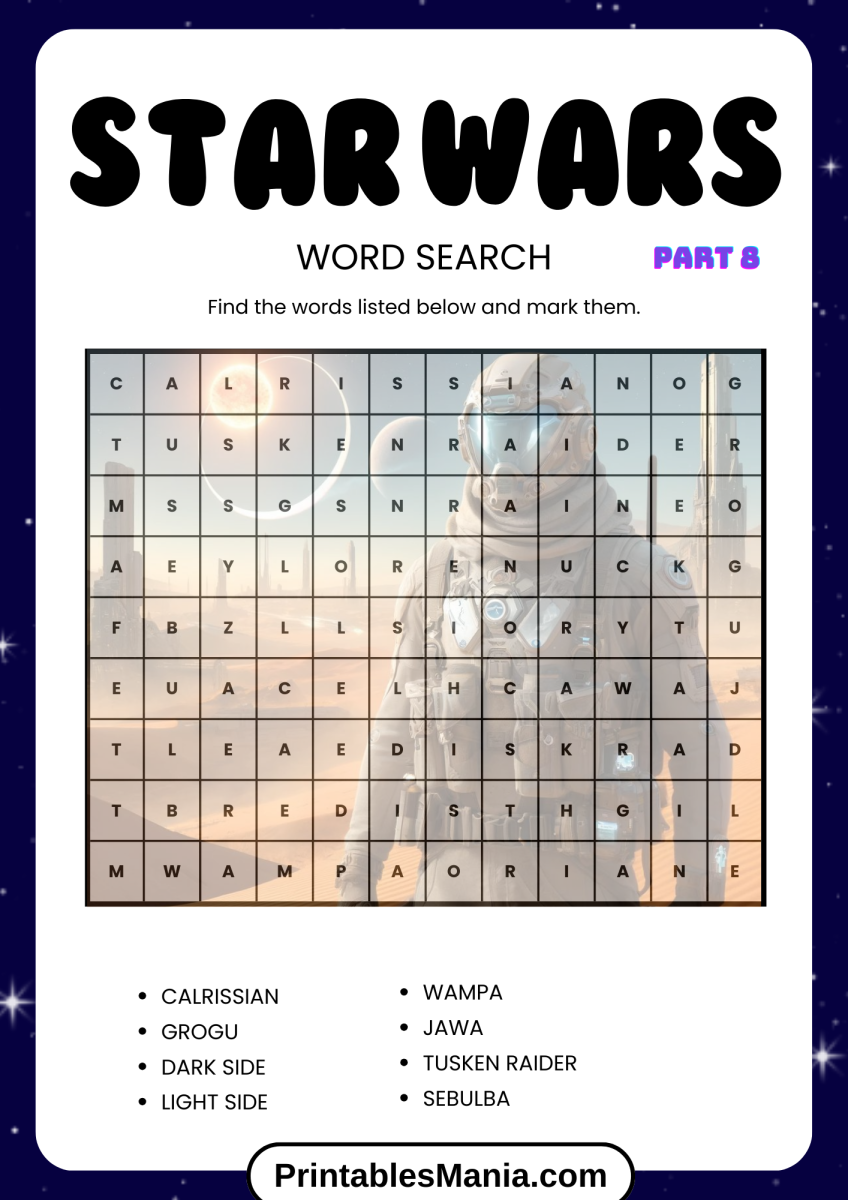 Star Wars Word Search Free Printable - Printables Mania