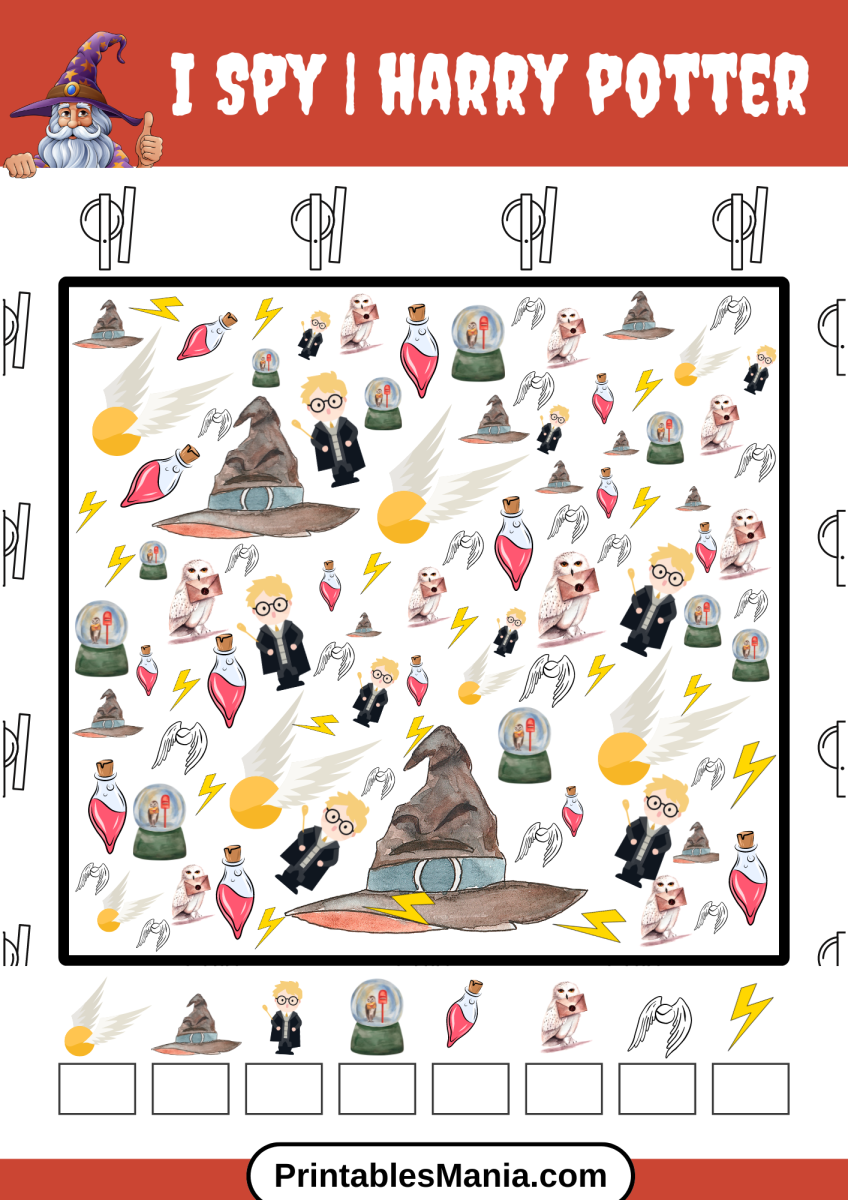 Harry Potter I Spy Game: Free Printable PDF - Printables Mania