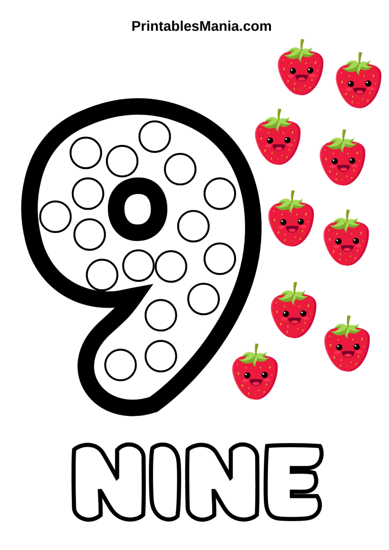 Do A Dot Number Printables - Printables Mania