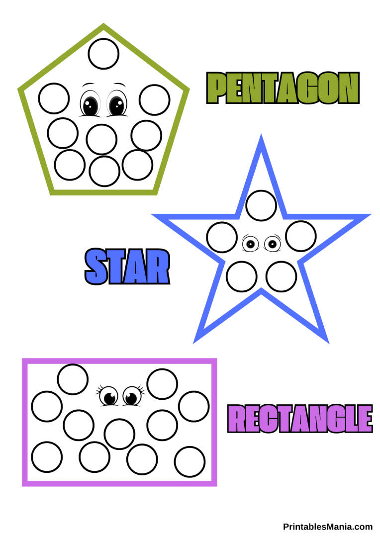 Do A Dot Shape Printables - Printables Mania
