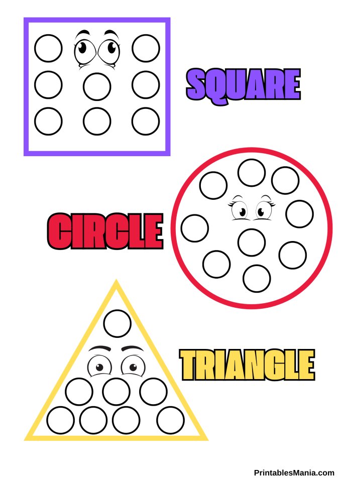 Do A Dot Shape Printables - Printables Mania
