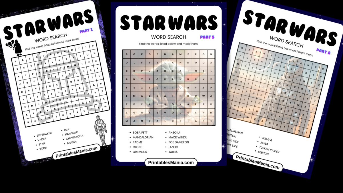 Star Wars Word Search Free Printable - Printables Mania