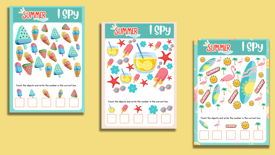 I Spy Summer Printables - Printables Mania