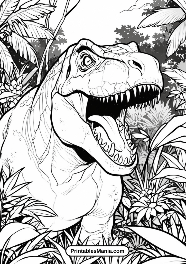 Jurassic World Coloring Pages Printable - Printables Mania