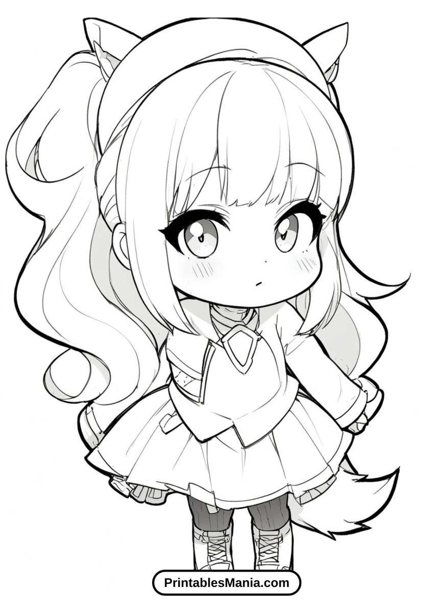 Gacha Life Coloring Pages Printable - Printables Mania