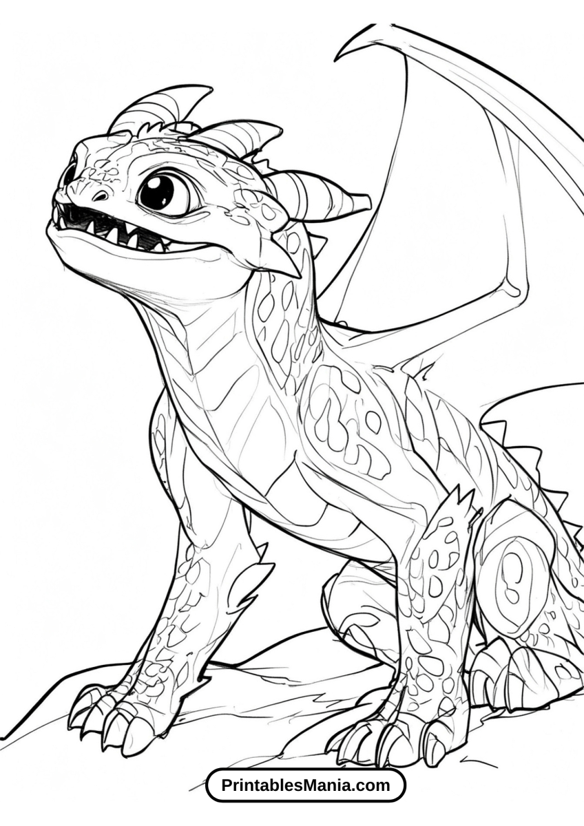 How to Train Your Dragon Coloring Pages Printable - Printables Mania
