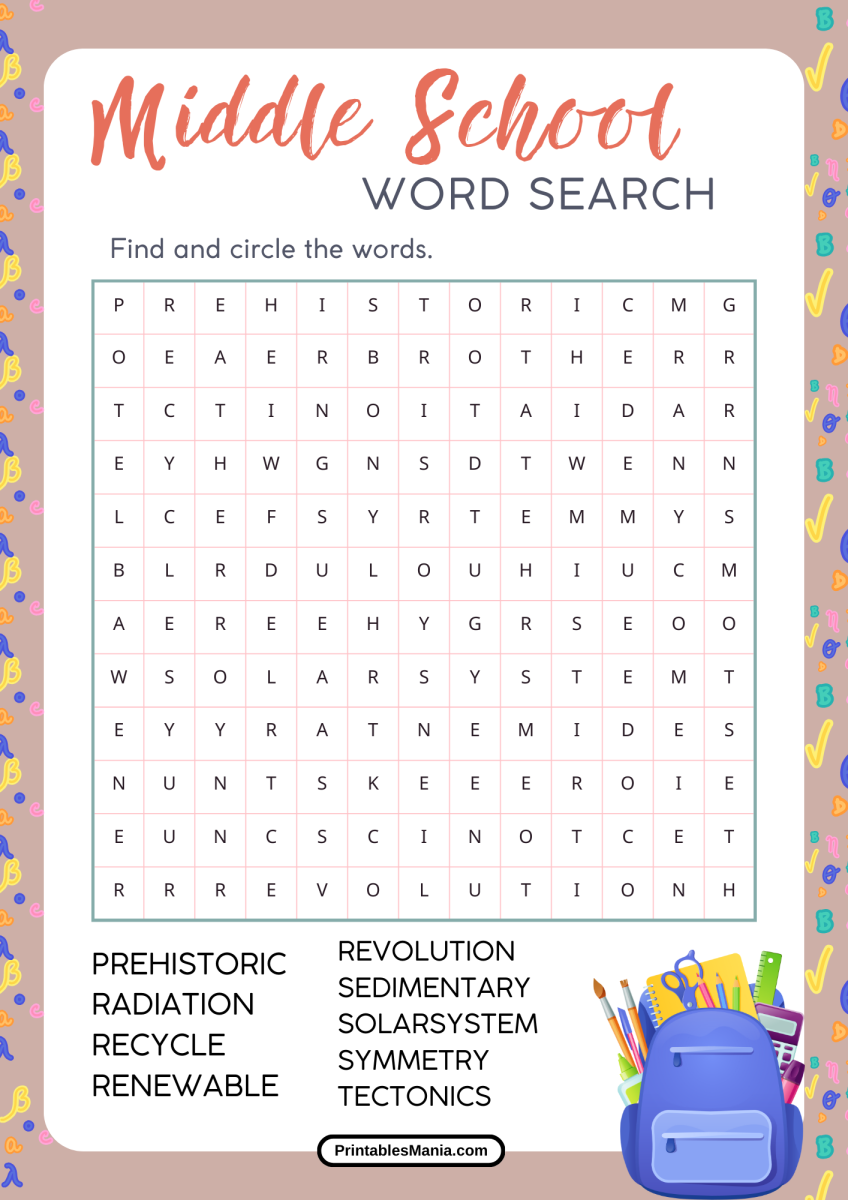 Free Printable Word Searches For Middle School - Printables Mania