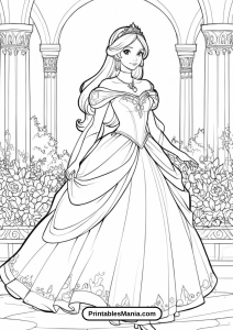 Princess Coloring Pages Printable - Printables Mania