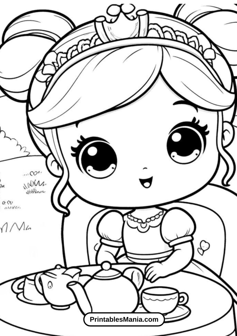 Princess Coloring Pages Printable - Printables Mania