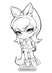 Gacha Life Coloring Pages Printable - Printables Mania