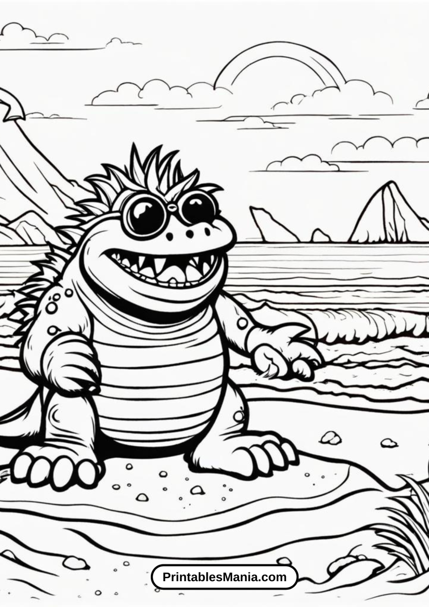 My Pet Monster Coloring Pages - Printables Mania