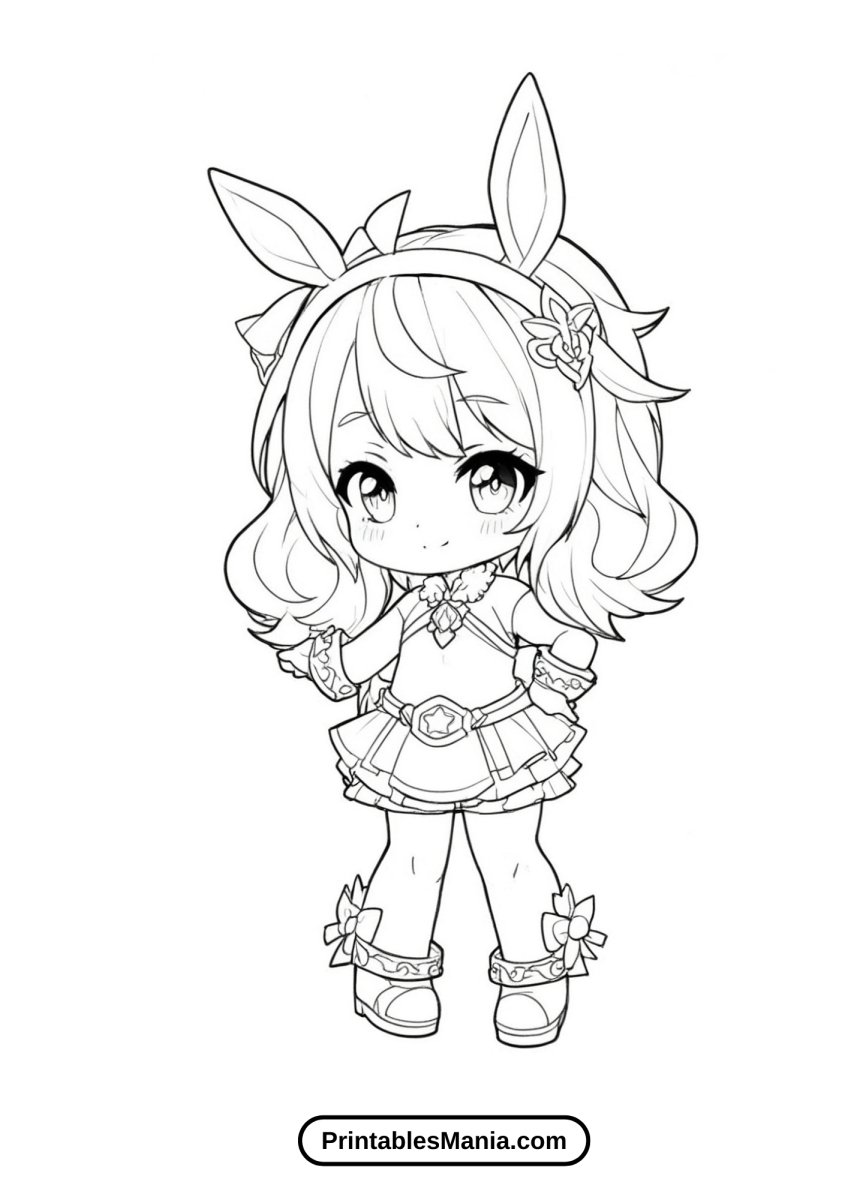 Gacha Life Coloring Pages Printable - Printables Mania