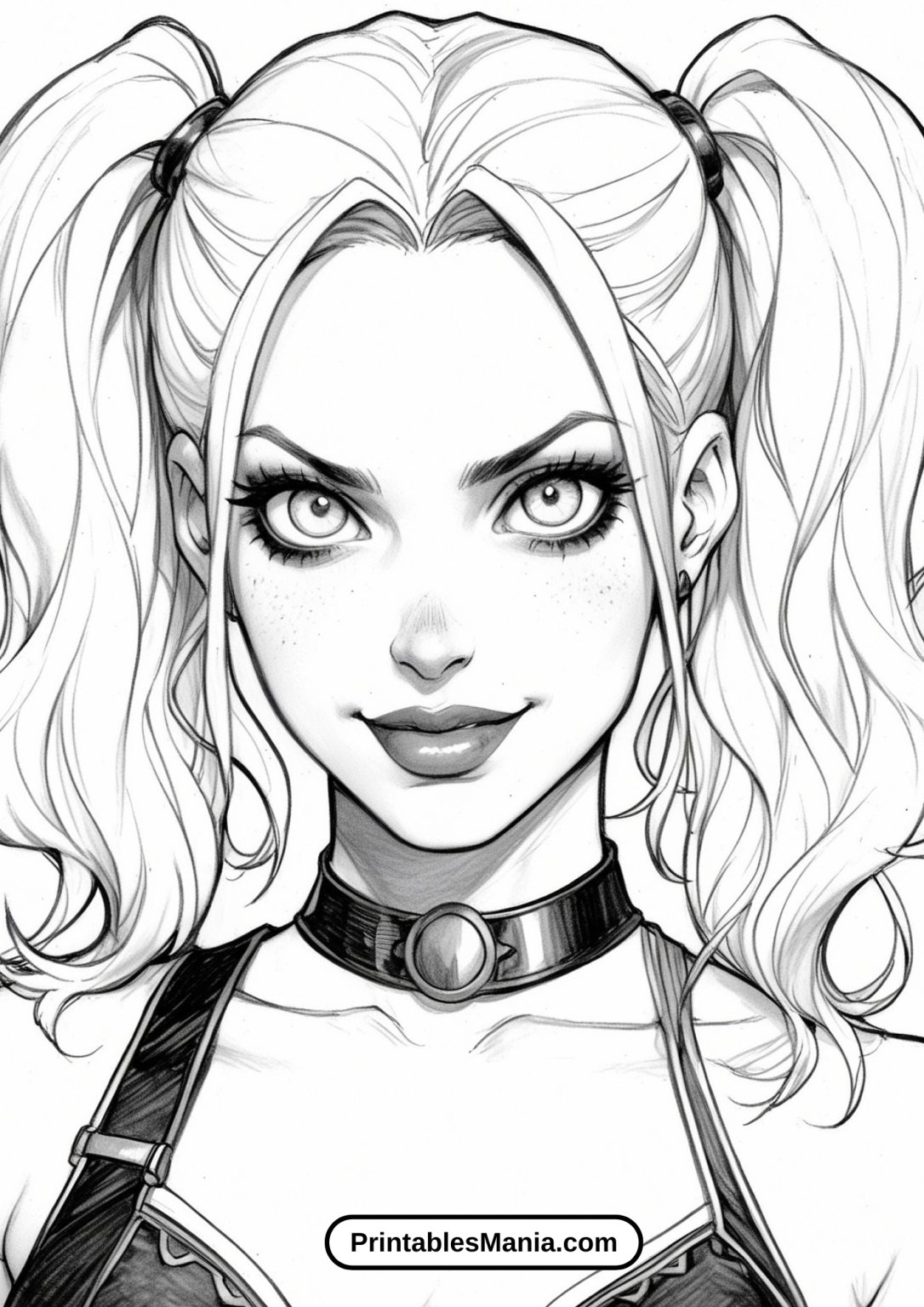 Harley Quinn Printables Coloring Pages For Adults - Printables Mania