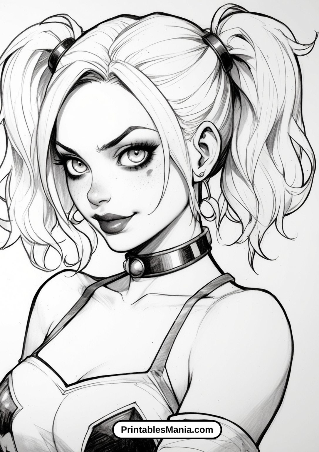 Harley Quinn Printables Coloring Pages For Adults - Printables Mania