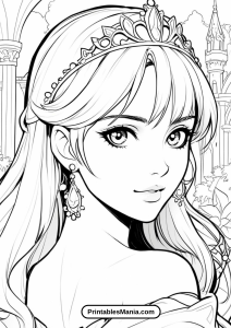 Princess Coloring Pages Printable - Printables Mania