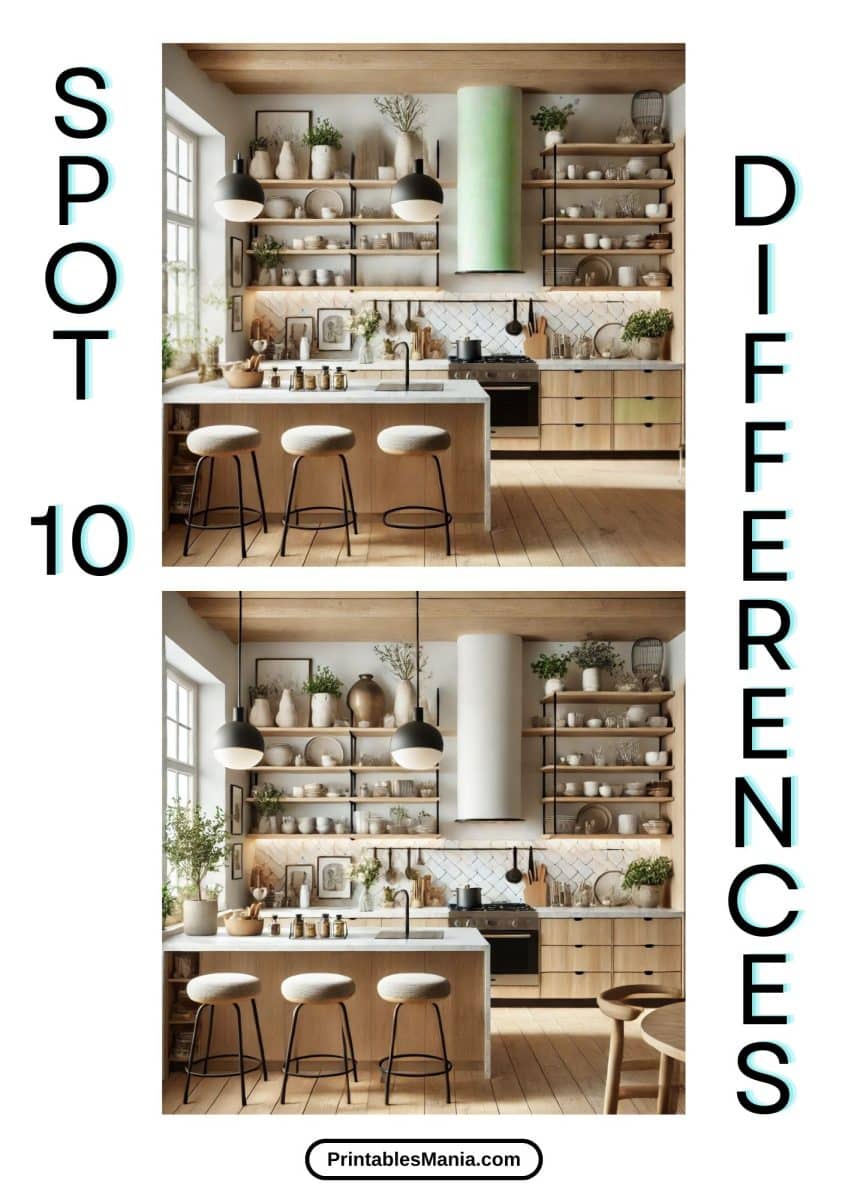 Spot The Difference Printable - Printables Mania