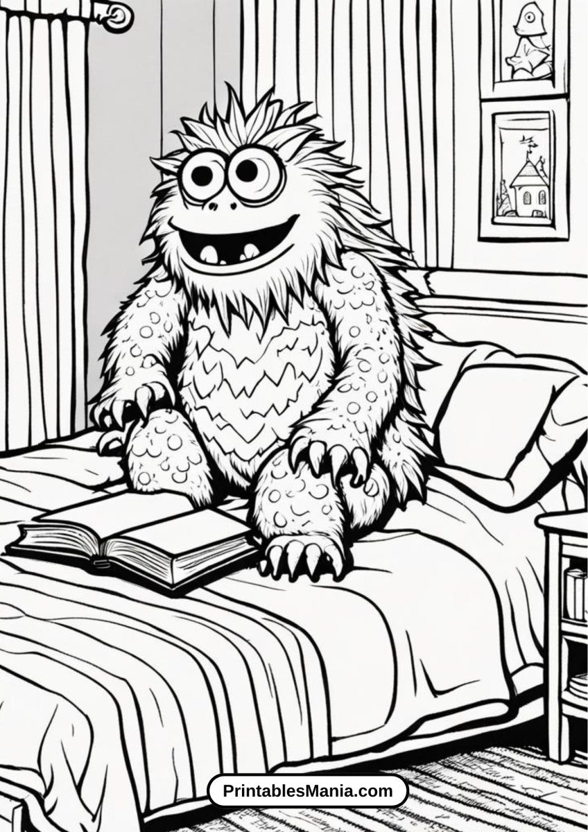 My Pet Monster Coloring Pages - Printables Mania