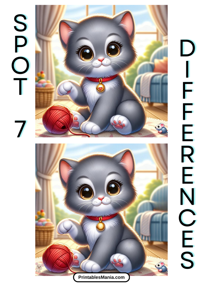 Spot The Difference Printable - Printables Mania