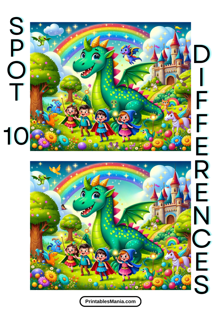 Spot The Difference Printable - Printables Mania