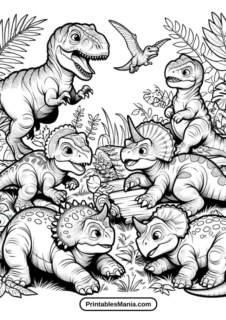 Jurassic World Coloring Pages Printable - Printables Mania