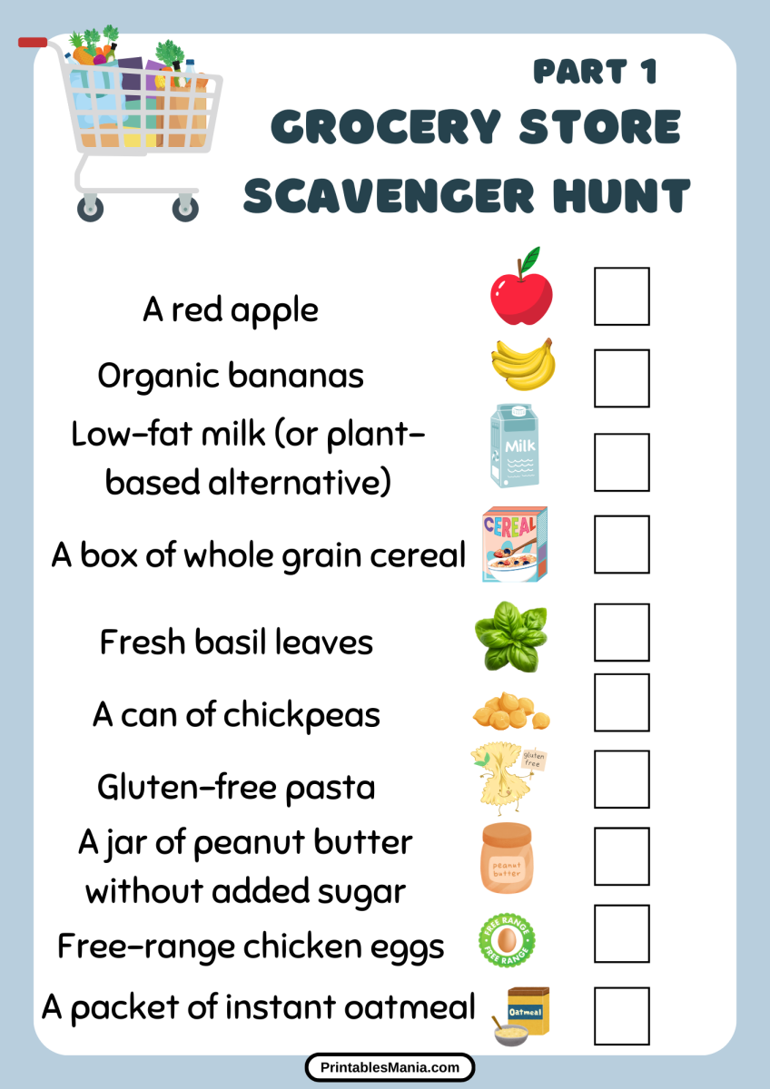 Grocery Store Scavenger Hunt - Printables Mania
