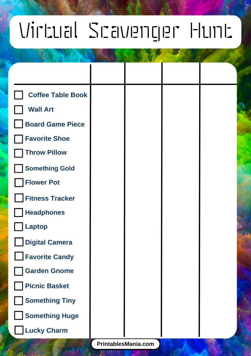 Virtual Scavenger Hunt - Printables Mania