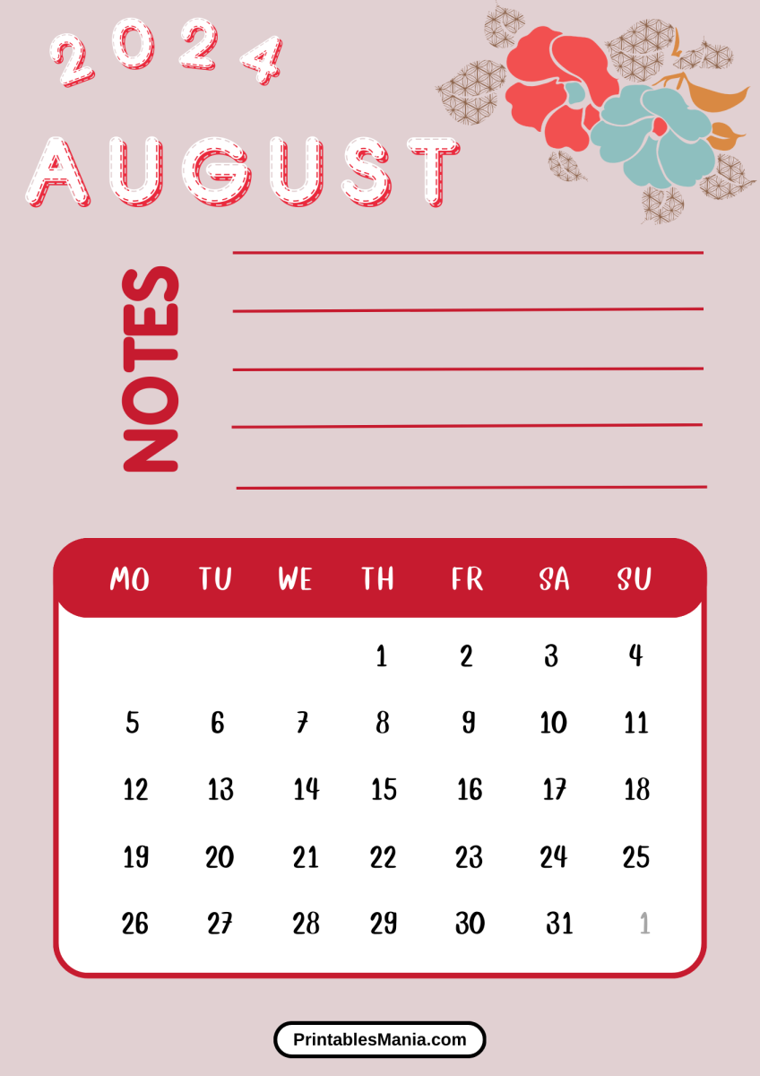 August 2024 Calendar Printable - Printables Mania