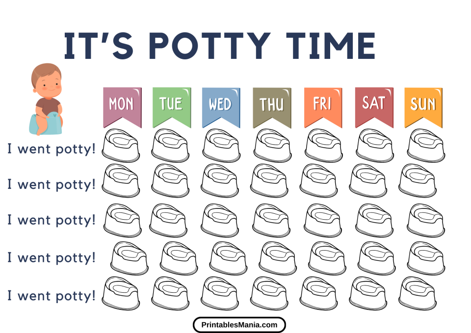 Potty Chart Printable - Printables Mania
