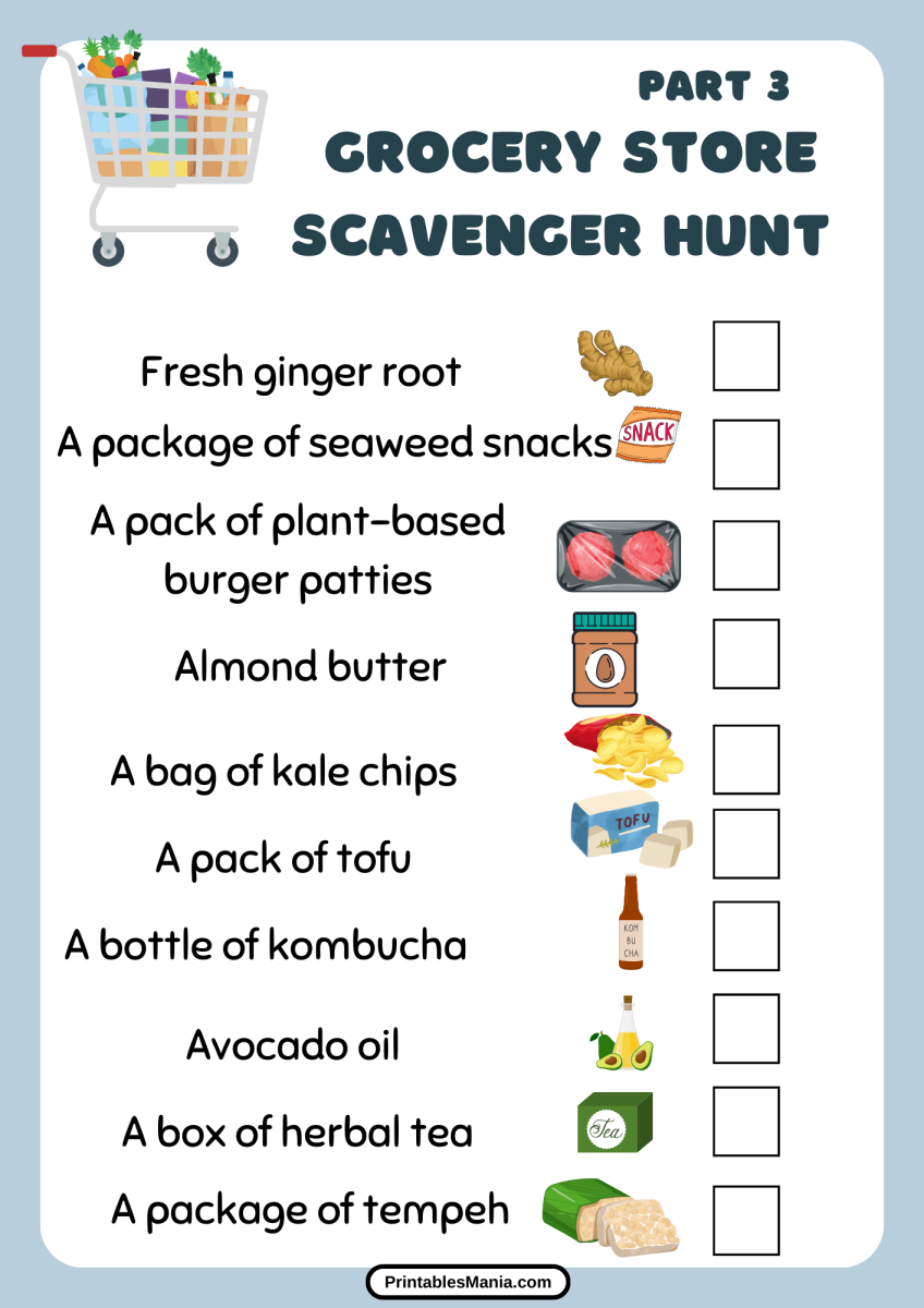 Grocery Store Scavenger Hunt - Printables Mania