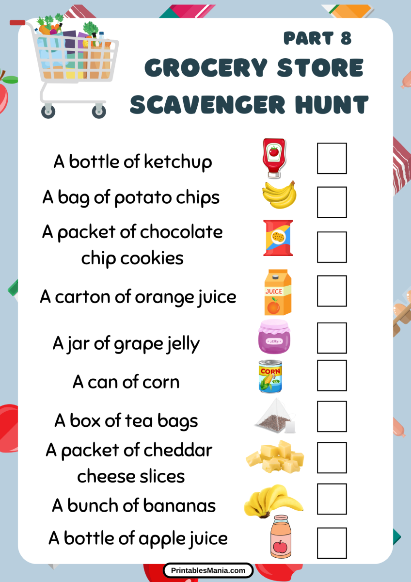 Grocery Store Scavenger Hunt - Printables Mania