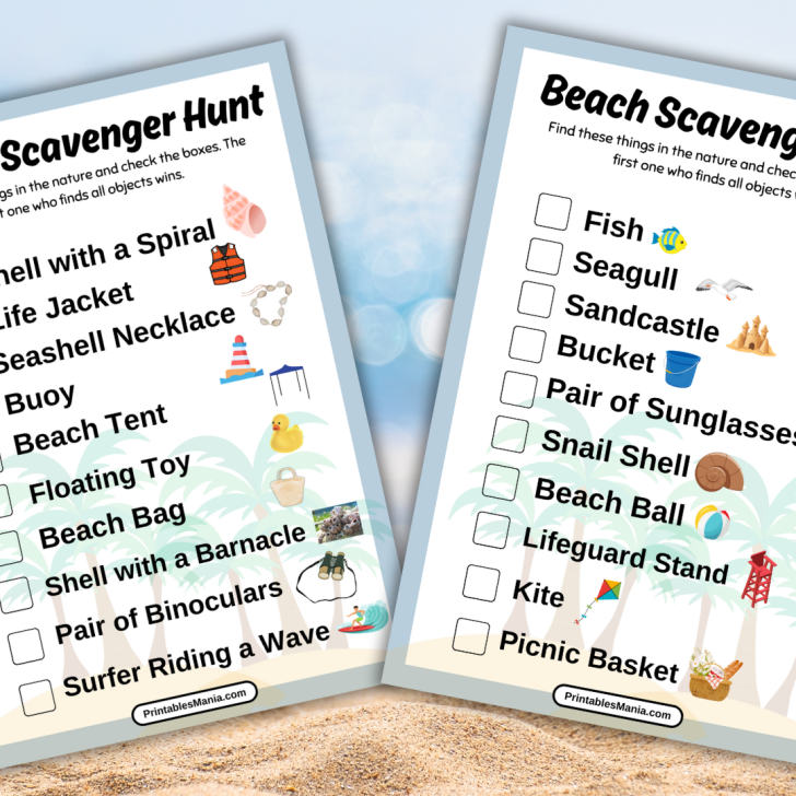 Nature Walk Scavenger Hunt Free Printable - Printables Mania