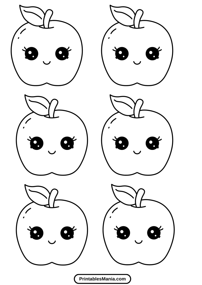 Apple Template Printable - Printables Mania