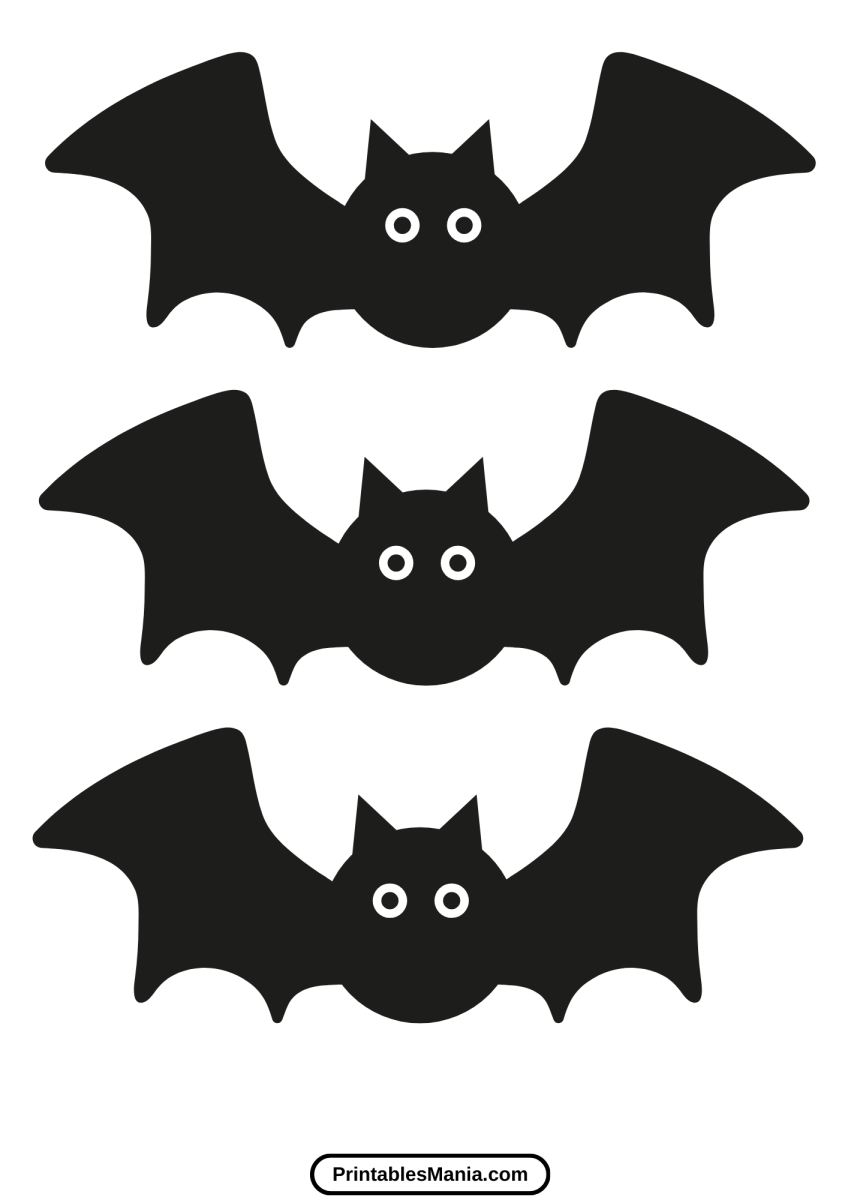 Bat Template Printable - Printables Mania