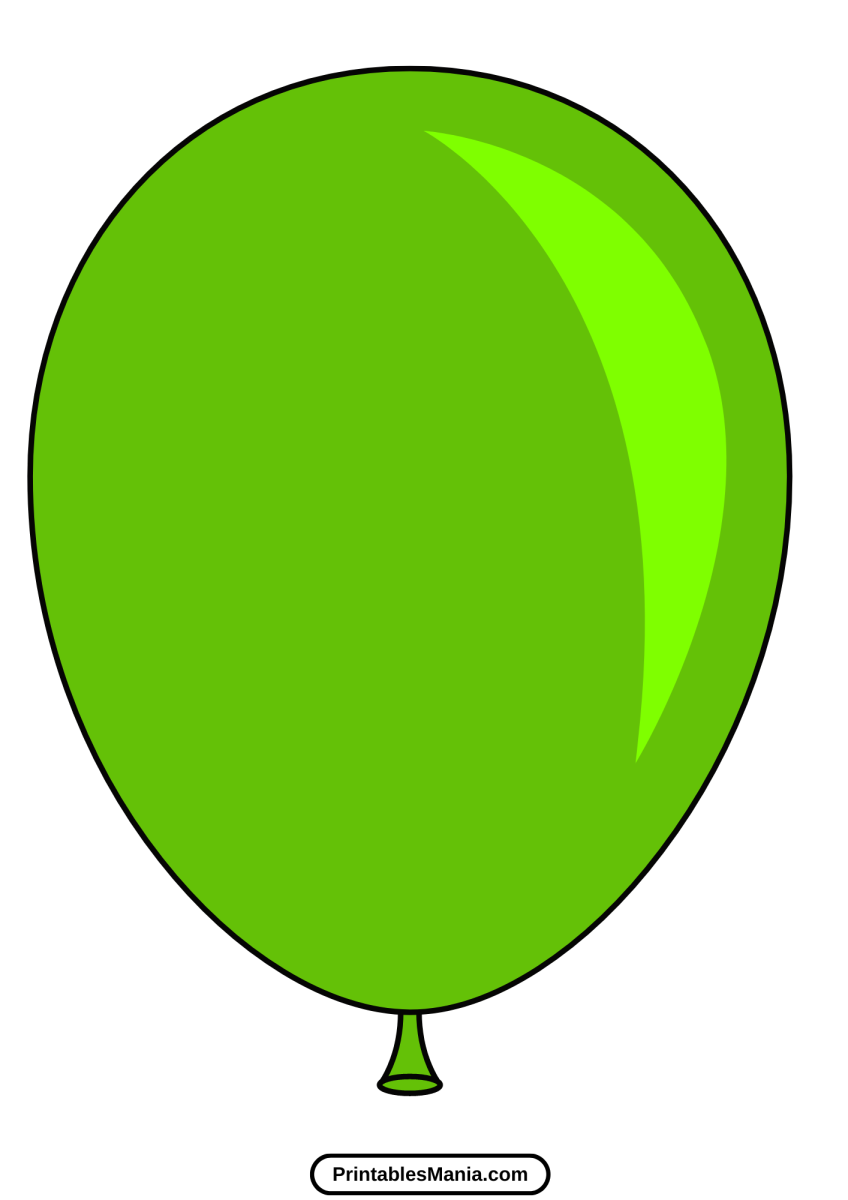 Balloons Template Printable - Printables Mania