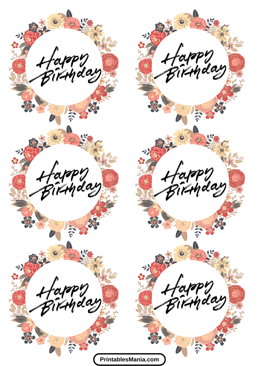 Free Printables Cupcake Toppers - Printables Mania