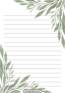 Lined Paper Printable PDF - Printables Mania