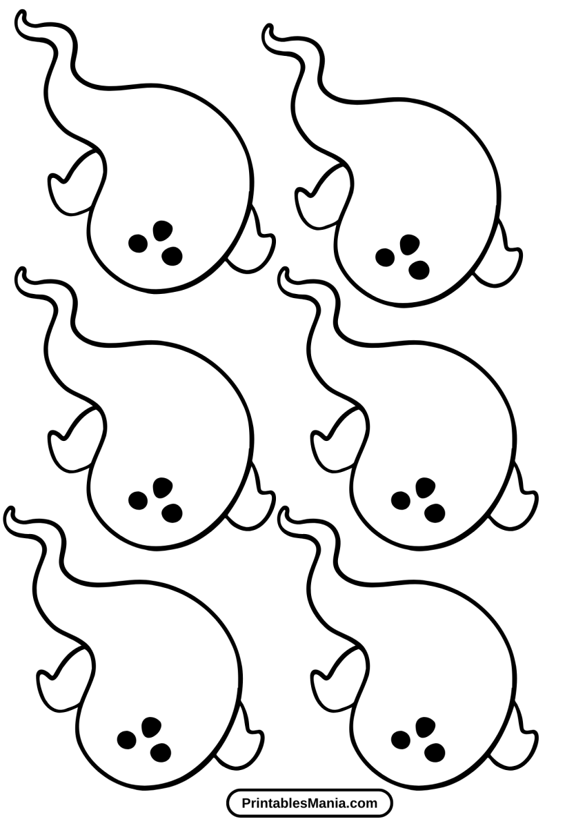 Ghost Template Printable - Printables Mania